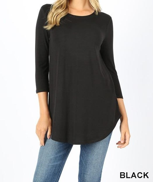 Basic 3/4 Sleeve top – Sweet Classy Lass